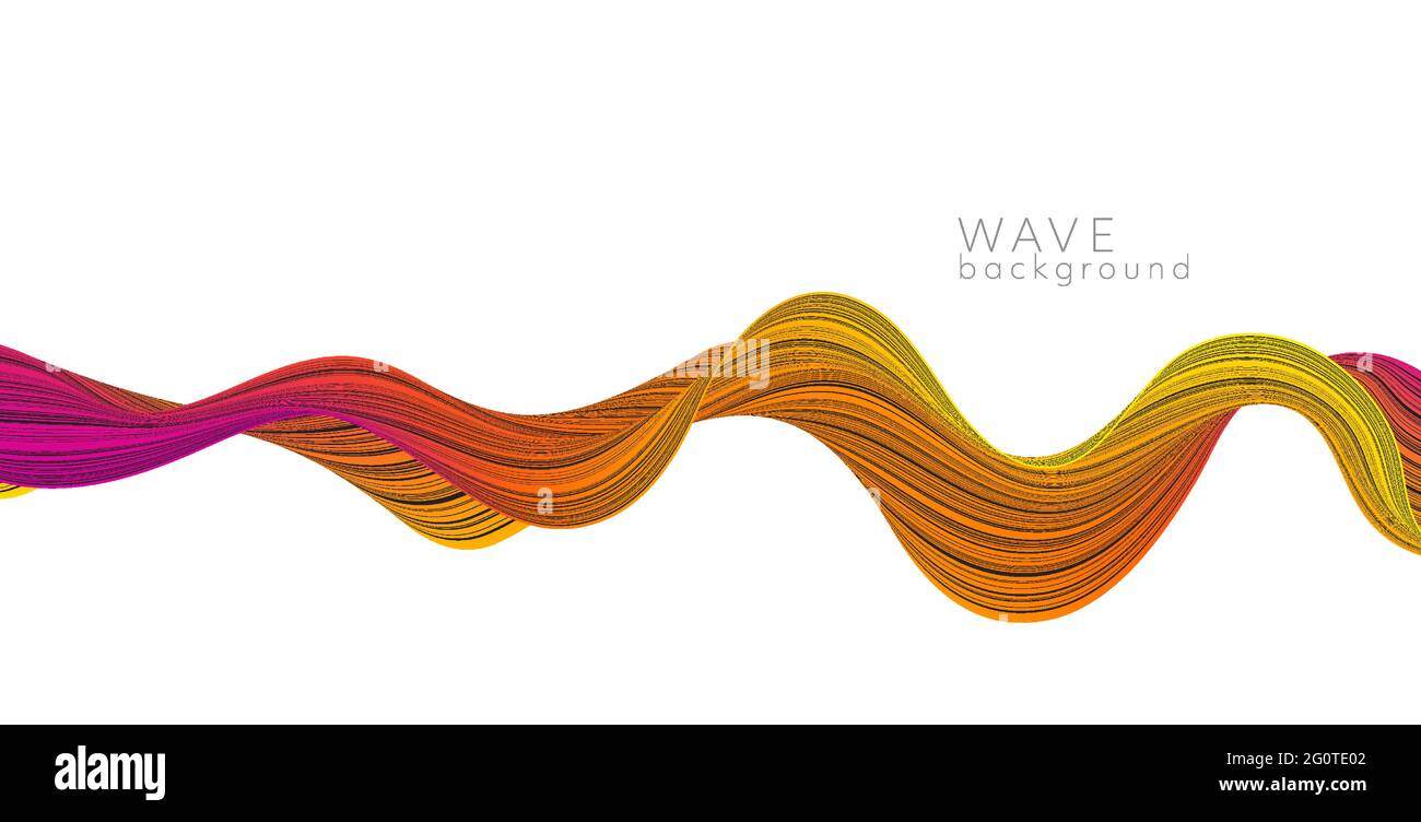 Vector abstract background with color abstract wave Stock Vector Image ...