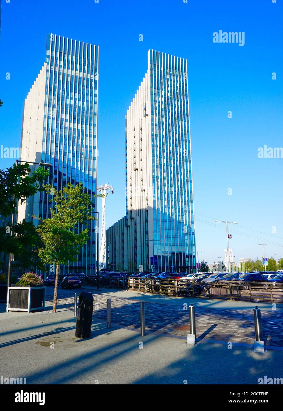 The O2 Car Park in the entertainment district on the Greenwich ...