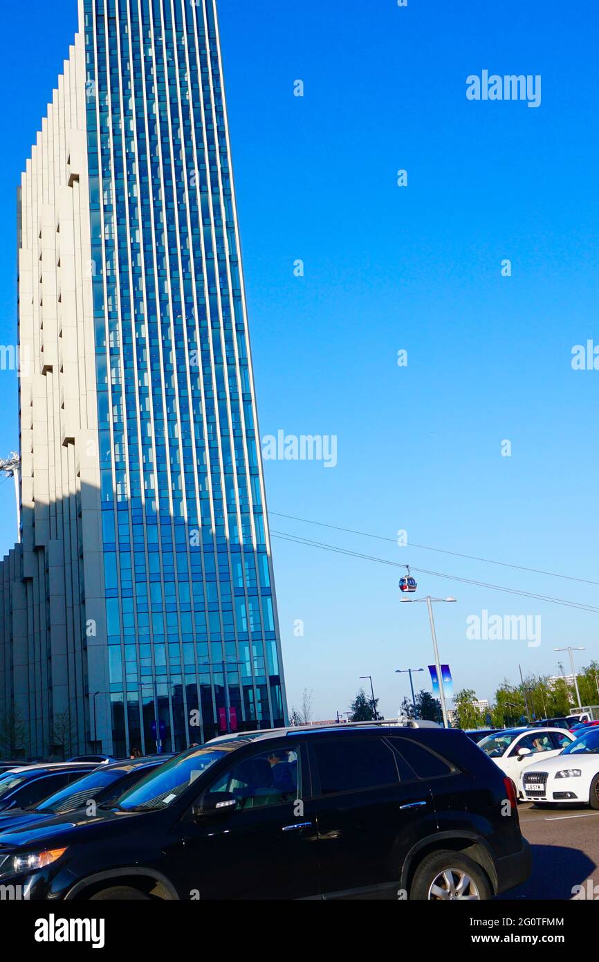 The O2 Car Park in the entertainment district on the Greenwich ...