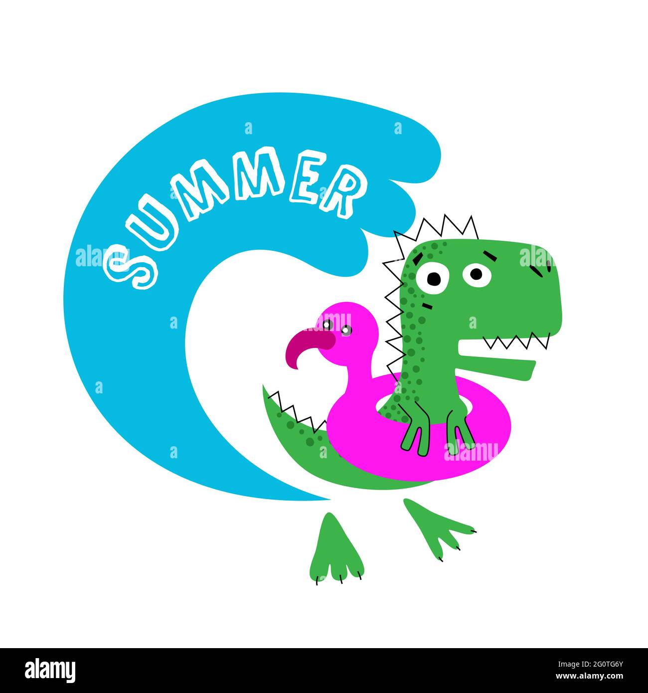Illustration cute cartoon baby t rex Cut Out Stock Images & Pictures ...
