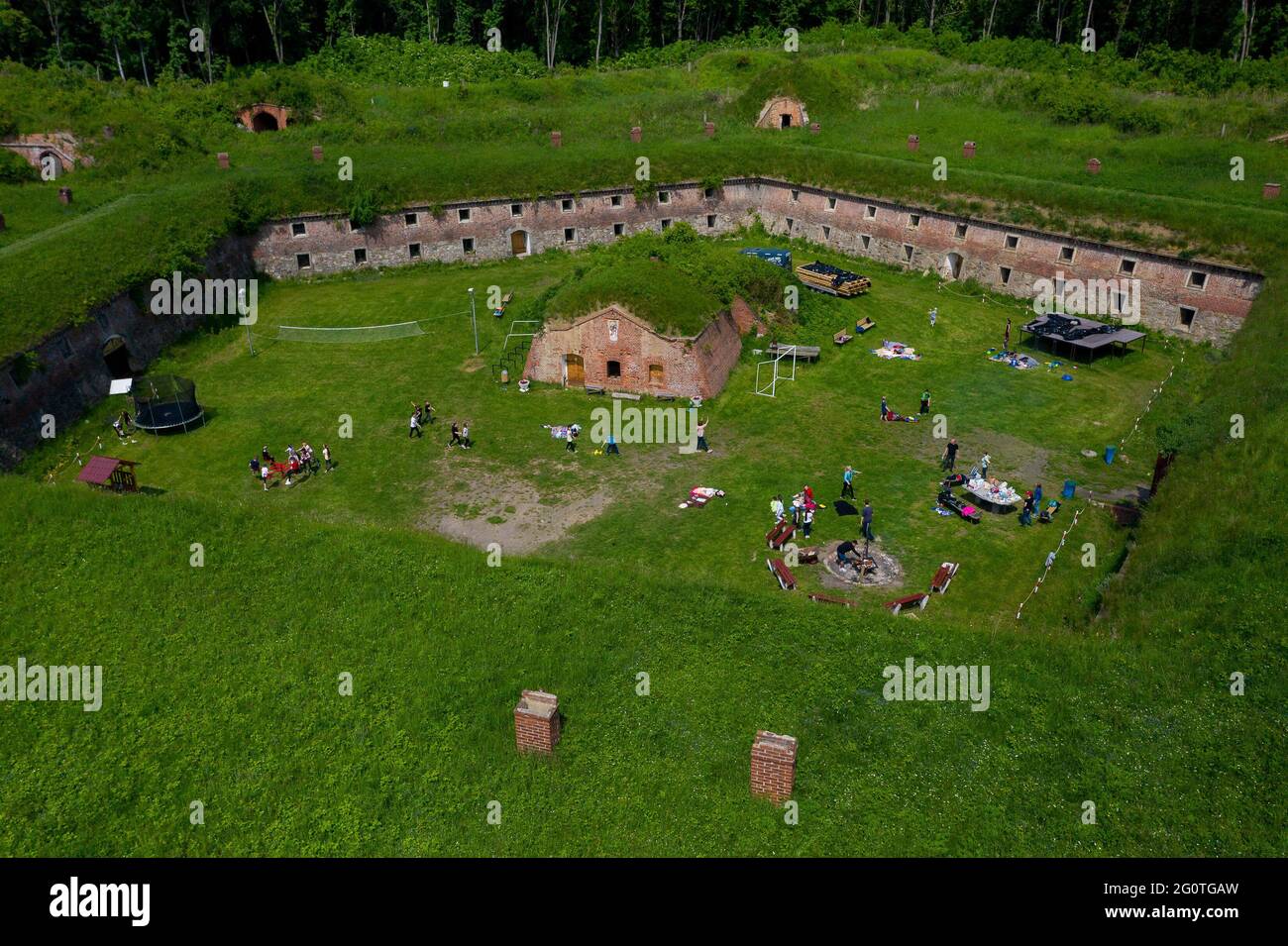(EDITOR'S NOTE : Image taken with a drone)An overview of Fort Prussia ...
