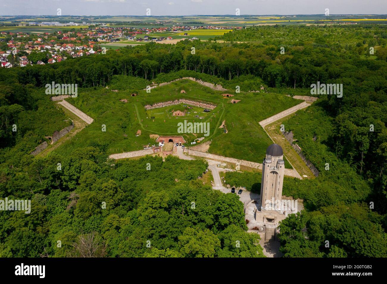 (EDITOR'S NOTE : Image taken with a drone)An overview of Fort Prussia ...