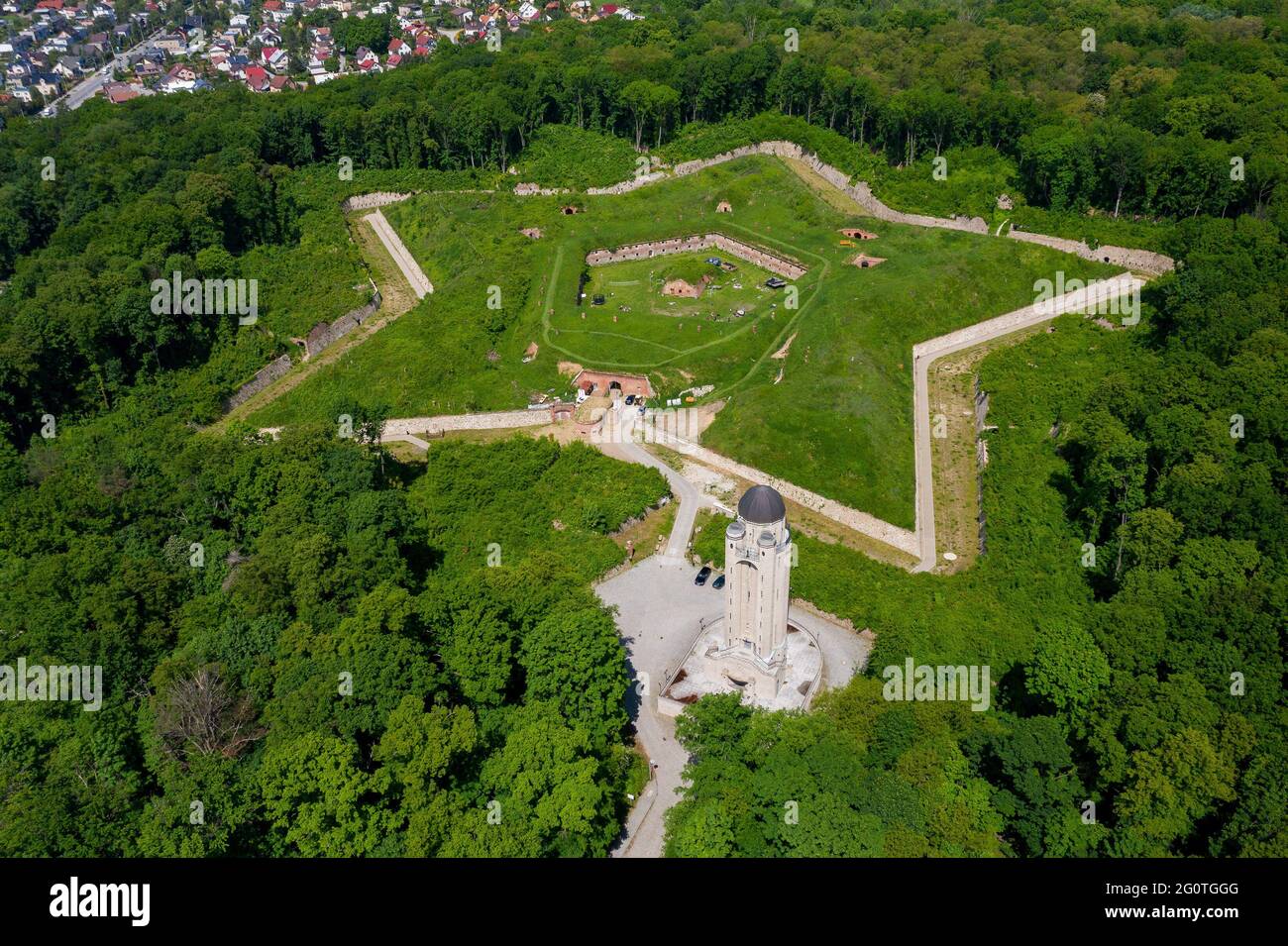 (EDITOR'S NOTE : Image taken with a drone)An overview of Fort Prussia ...