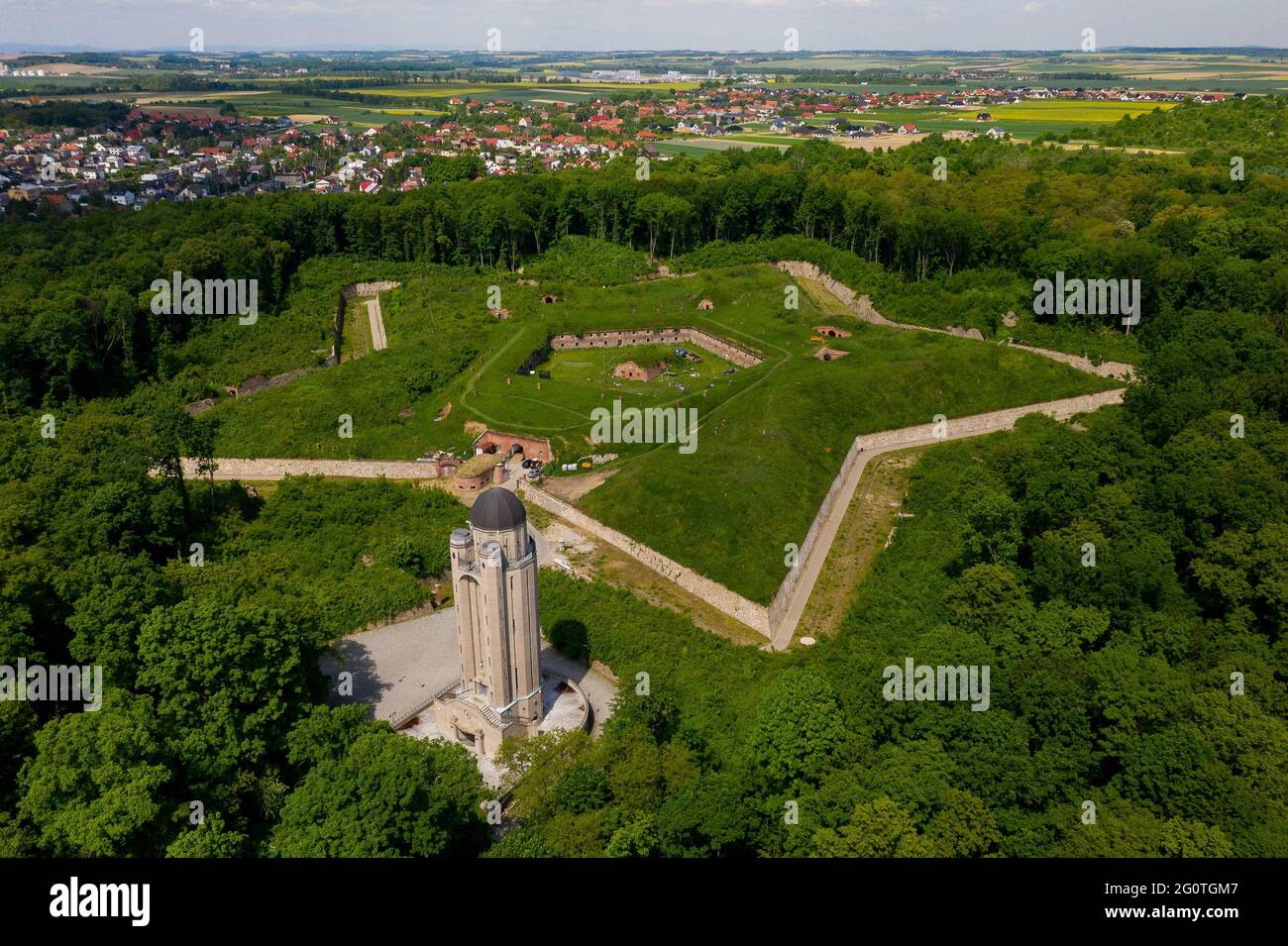 (EDITOR'S NOTE : Image taken with a drone)An overview of Fort Prussia ...