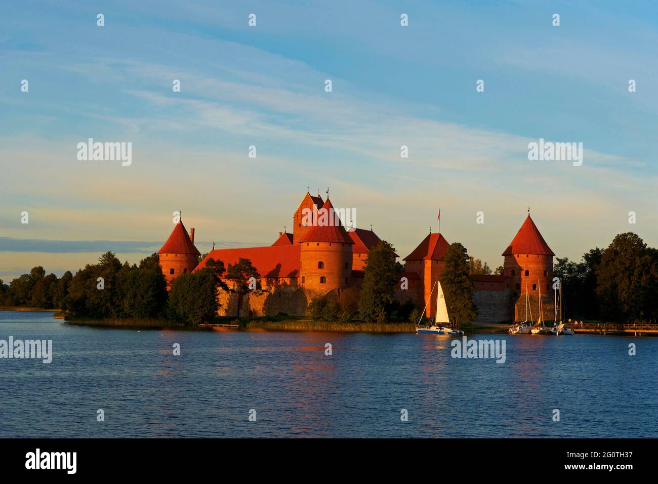 Lithuania (Baltic Countries), Island Castle of Trakai near Vilnius ...