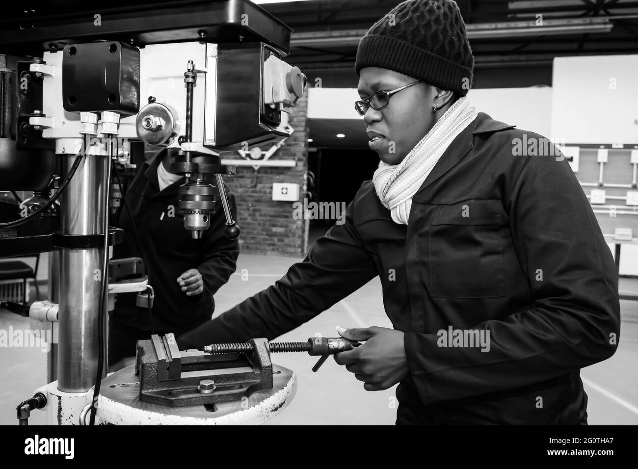 Vocational training south africa Black and White Stock Photos & Images ...