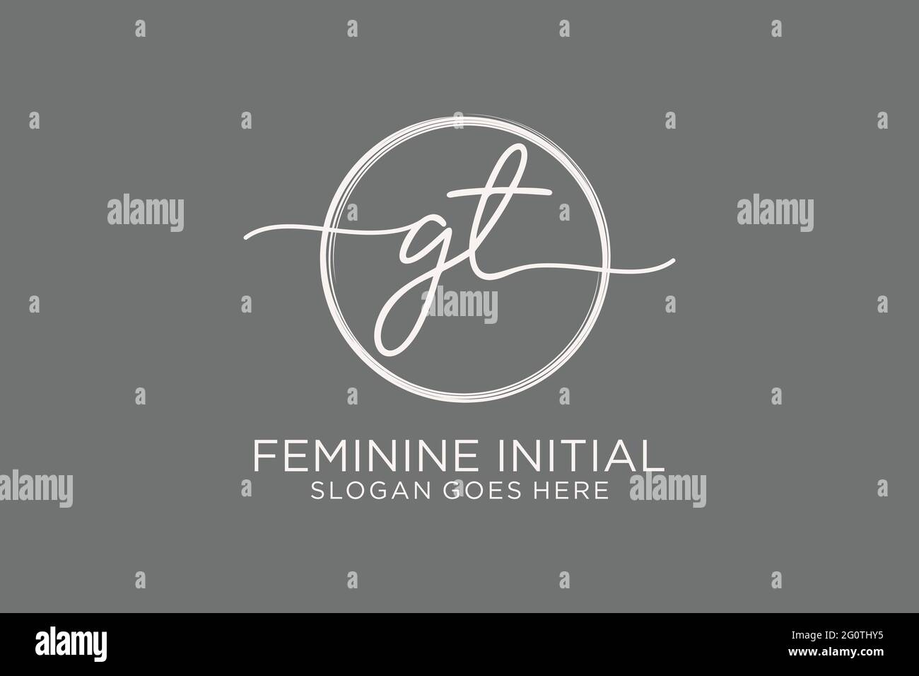 Gt initials logo hi-res stock photography and images - Alamy