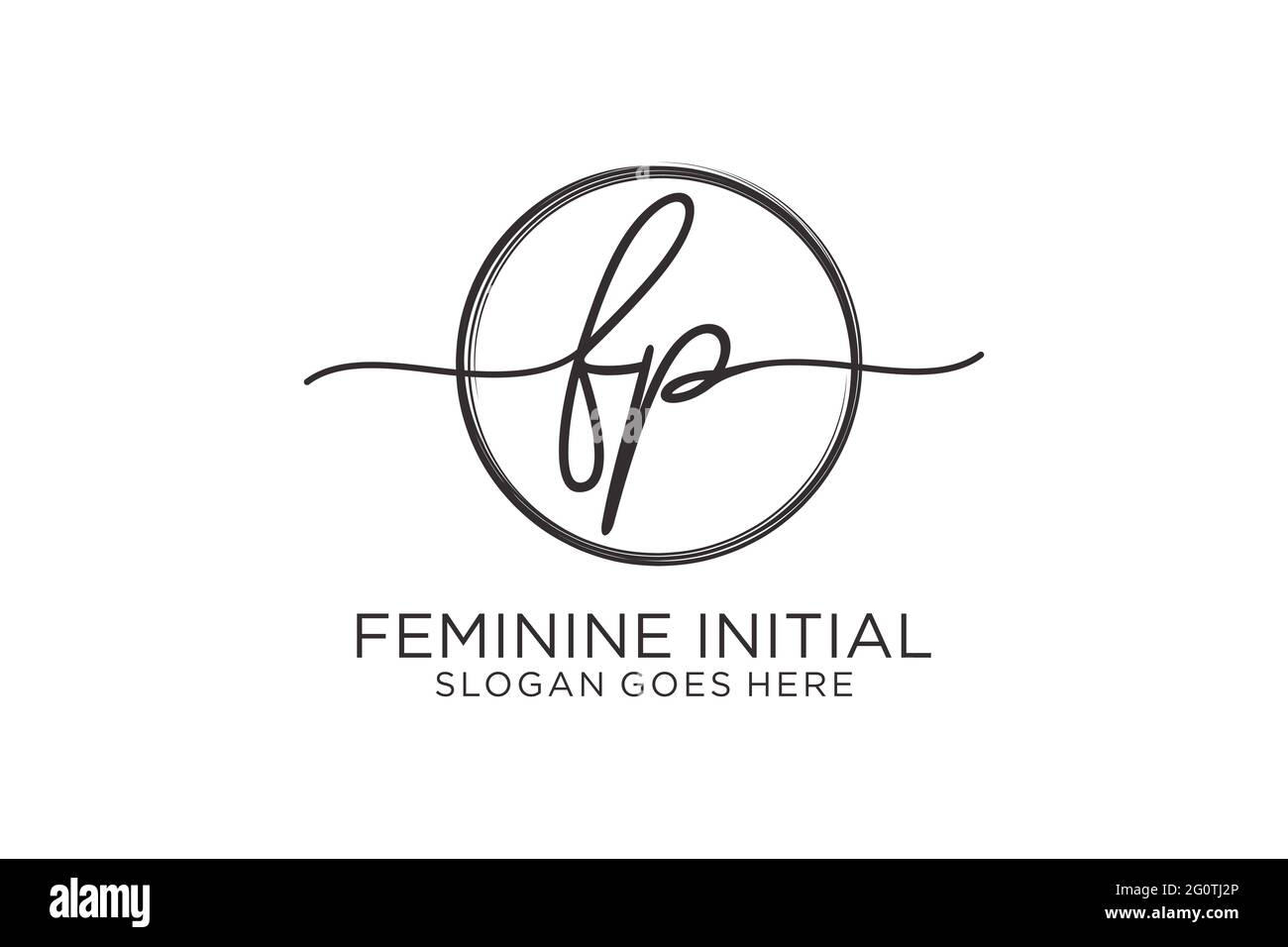 Initial fp vector vectors hi-res stock photography and images - Alamy