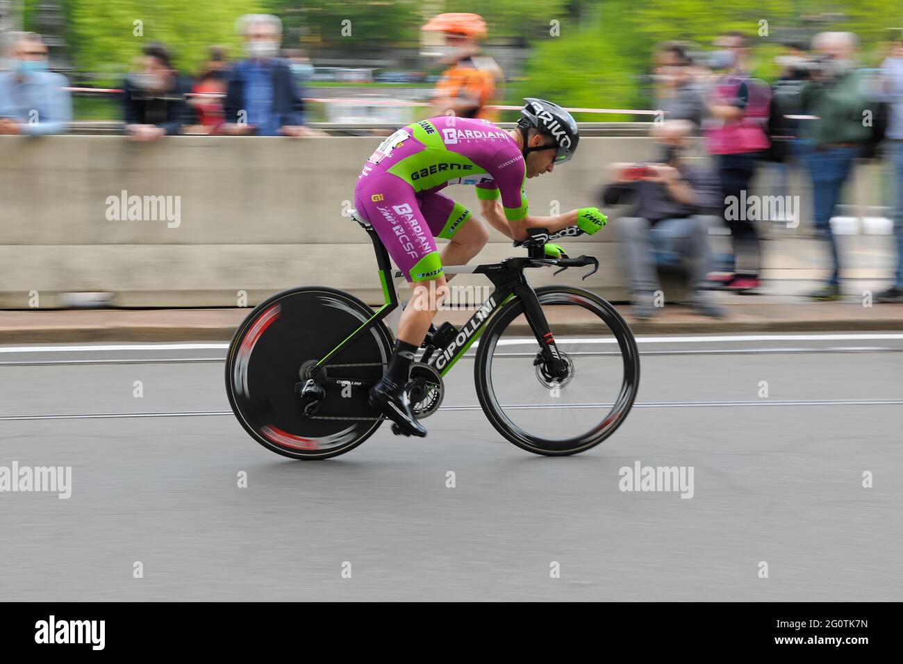 Giovanni Visconti (Team Bardiani - CSF - Faizane) in action during an ...