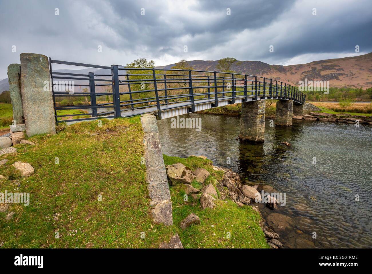 The Chinese Bridge over the River Derwent at the southern end of ...