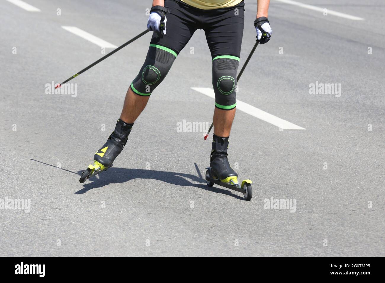 Roller ski race hi-res stock photography and images - Alamy