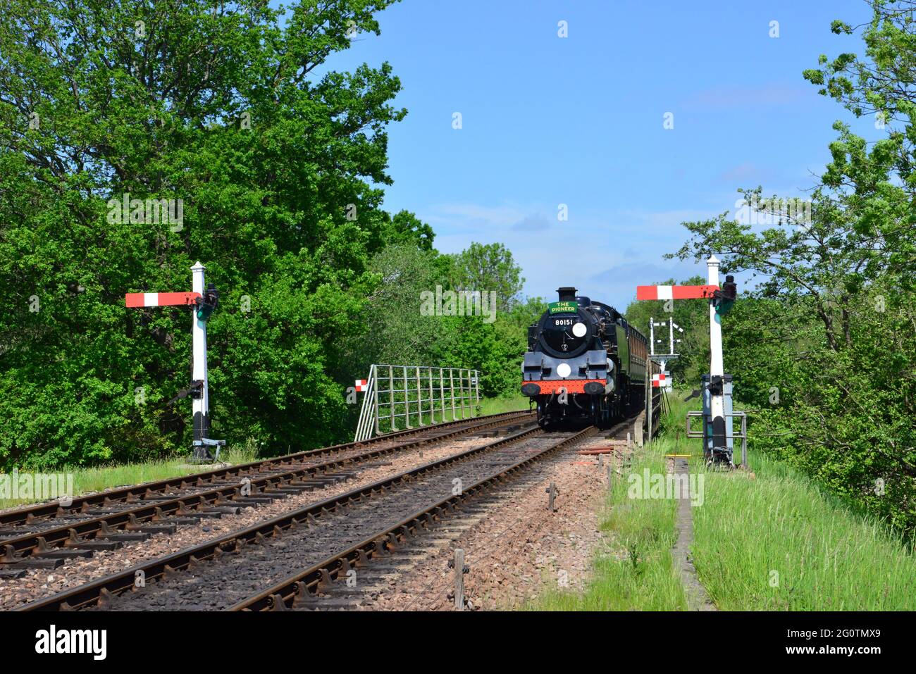 A standard class 4MT steam locomotive Stock Photo - Alamy