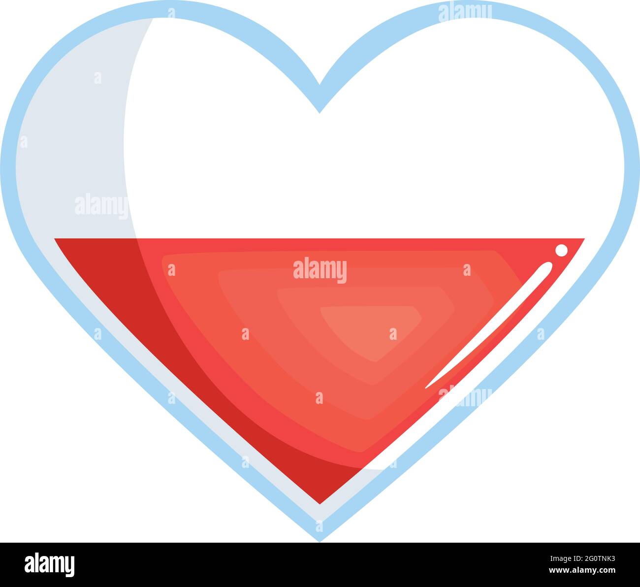 heart with blood Stock Vector Image & Art - Alamy