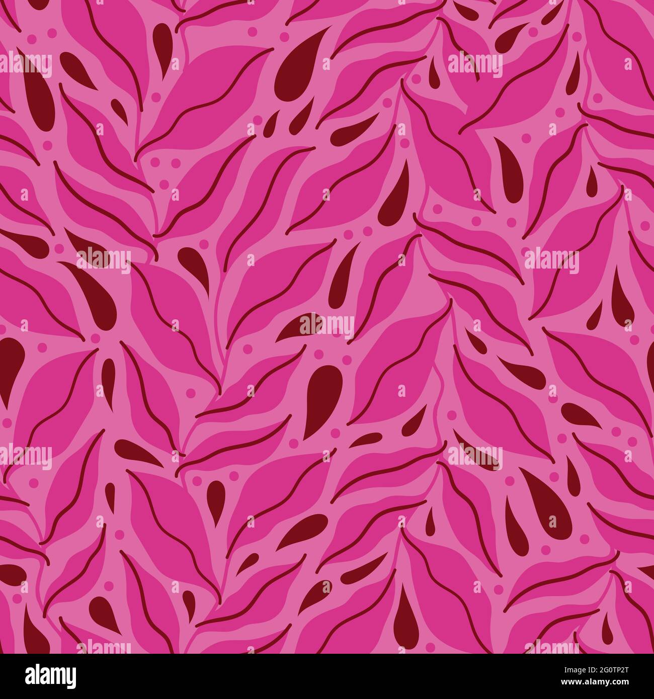 Seamless pattern leaves plant .Floral motif nature abstract print ...