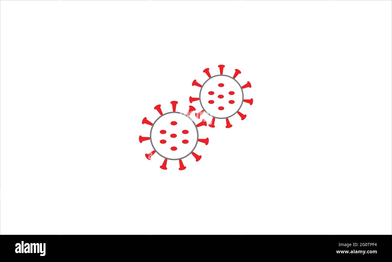 Vector illustration of coronavirus COVID-19 icon logo design vector ...