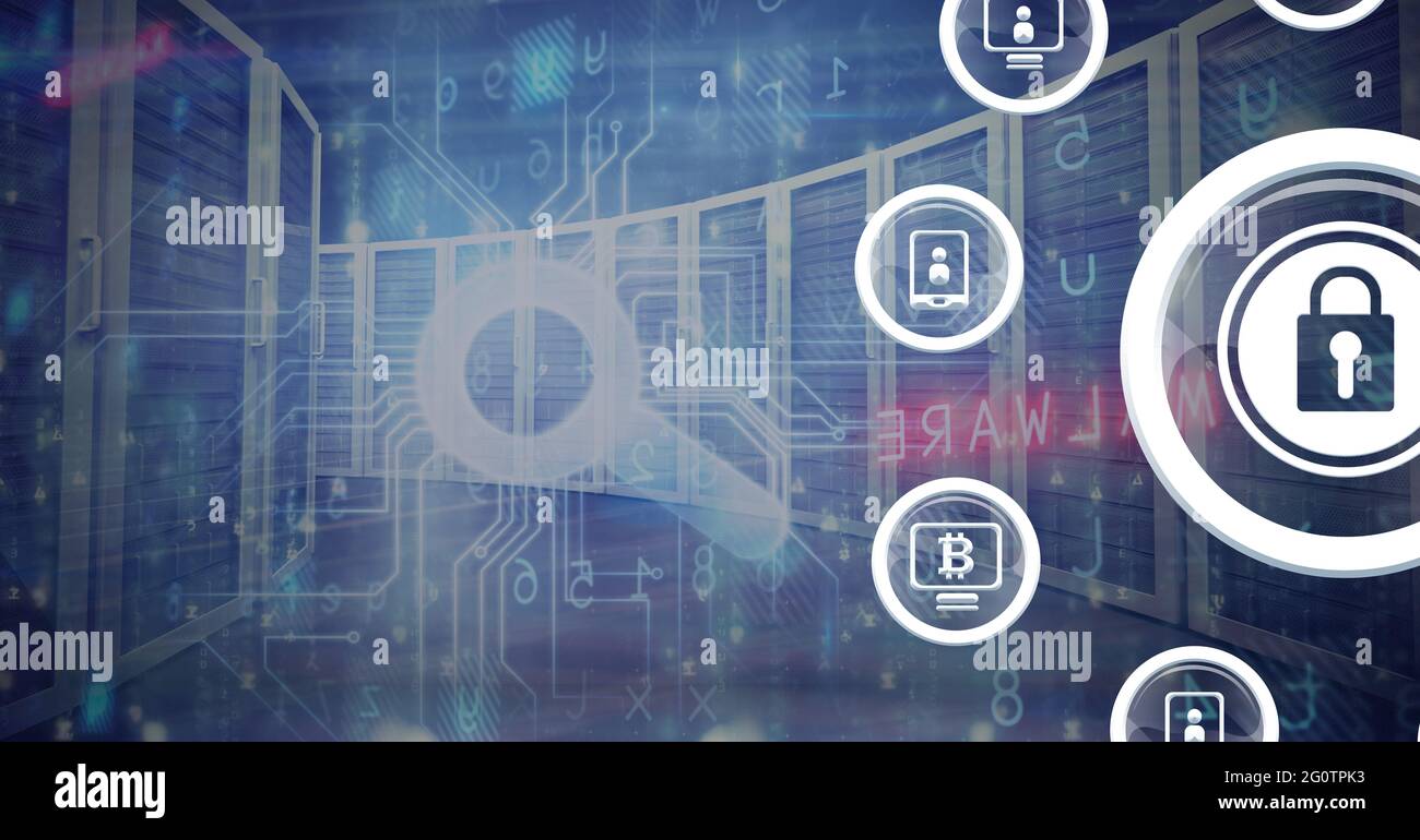 Composition of online security padlock over data processing and ...
