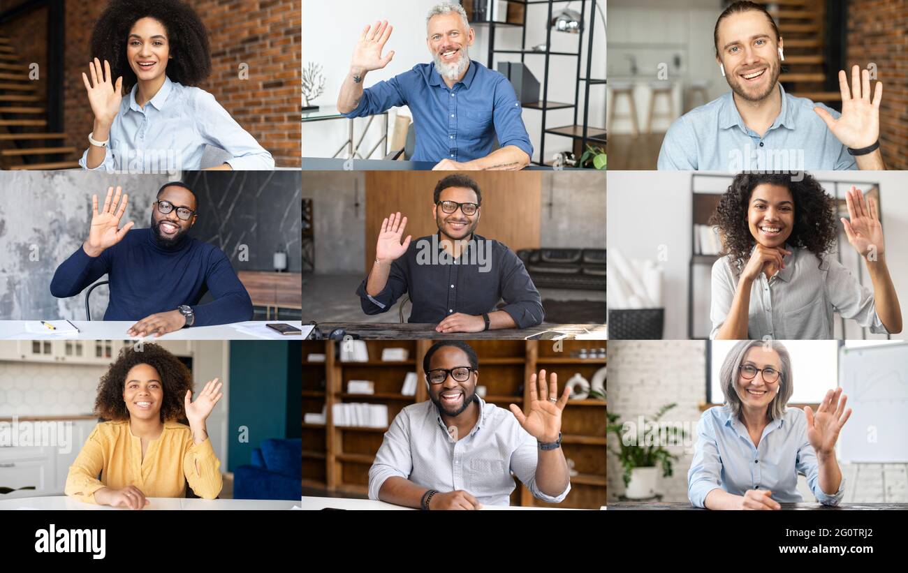 Diverse colleagues multiracial african american hi-res stock ...