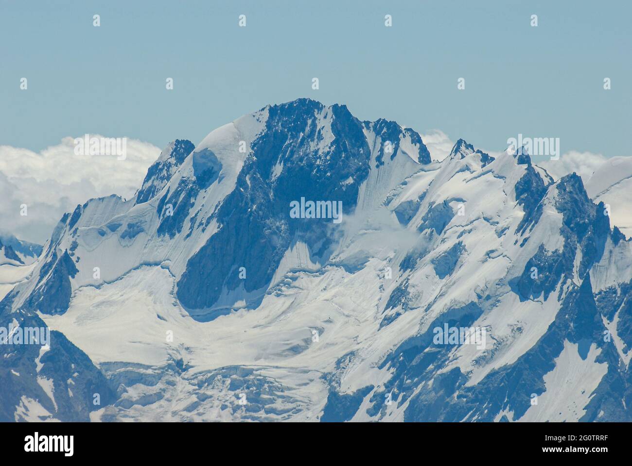 The Greater Caucasus Range. View from the Slope of Mt. Elbrus Stock ...