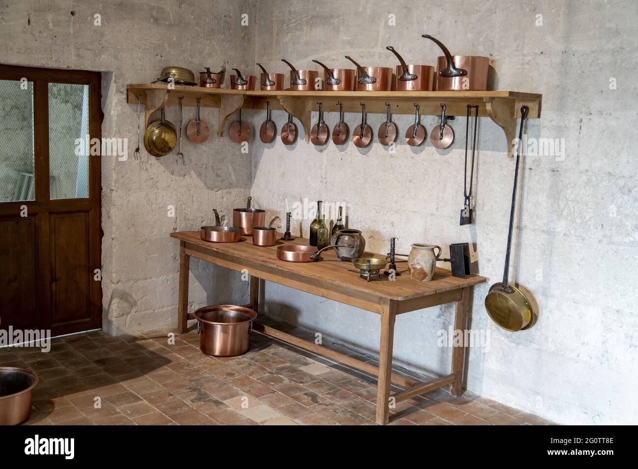 Chambord, France. 27th May, 2021. The 18th century kitchens of the ...