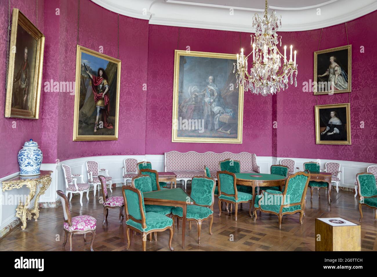 Chambord, France. 27th May, 2021. Chambord Castle, second antechamber ...