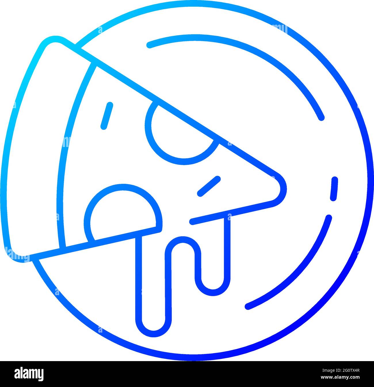 Pizza plates gradient linear vector icon Stock Vector Image & Art - Alamy