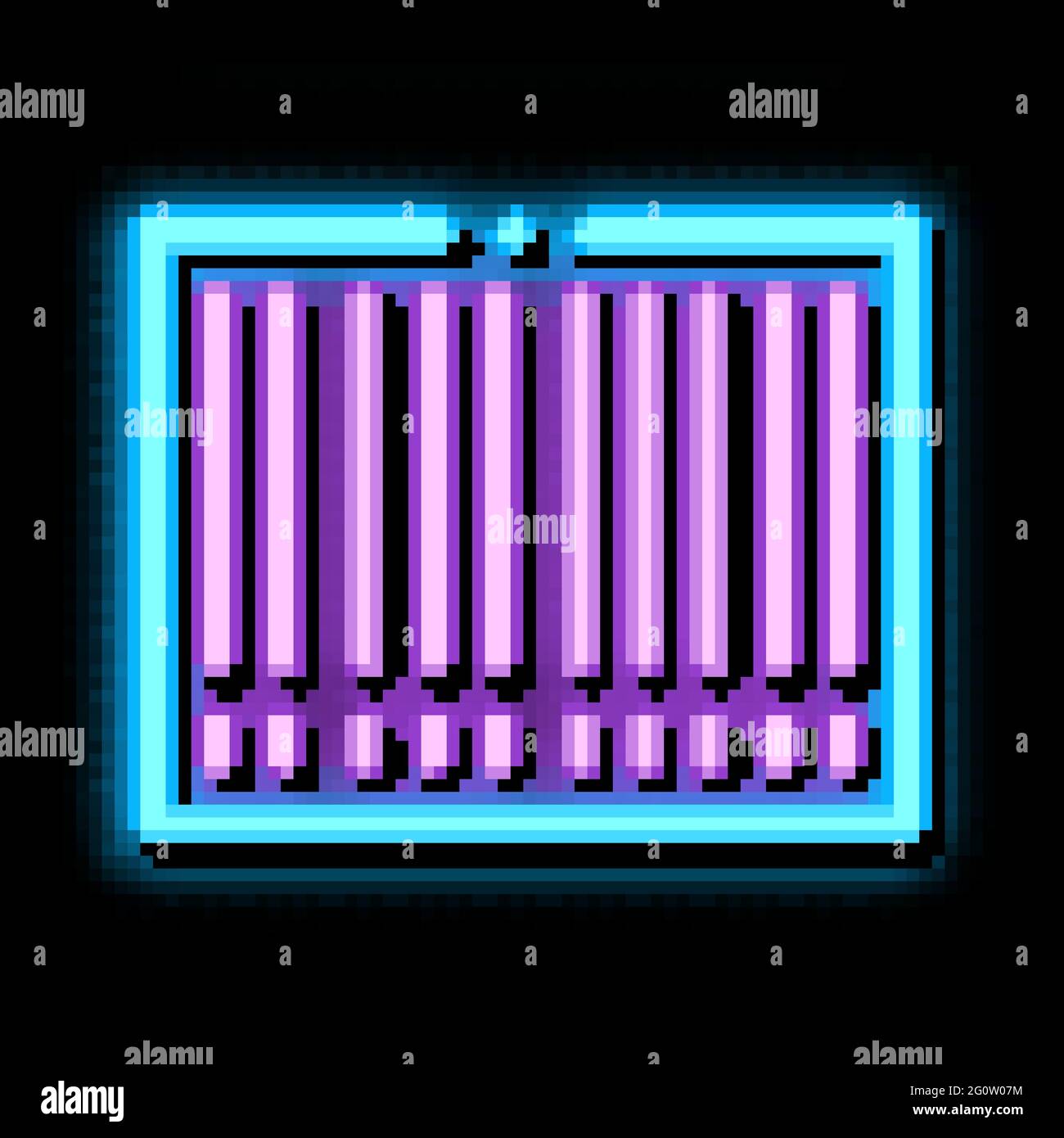 Barcode Bar Code neon glow icon illustration Stock Vector Image & Art ...