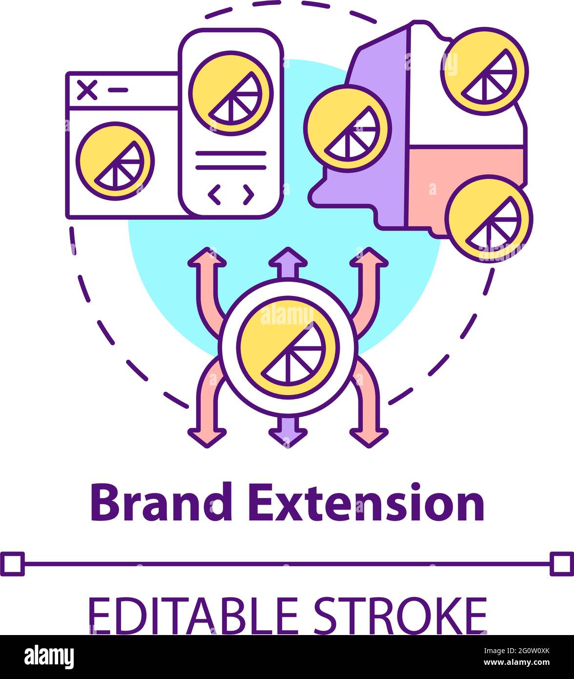 Extension of your business illustration hi-res stock photography and ...