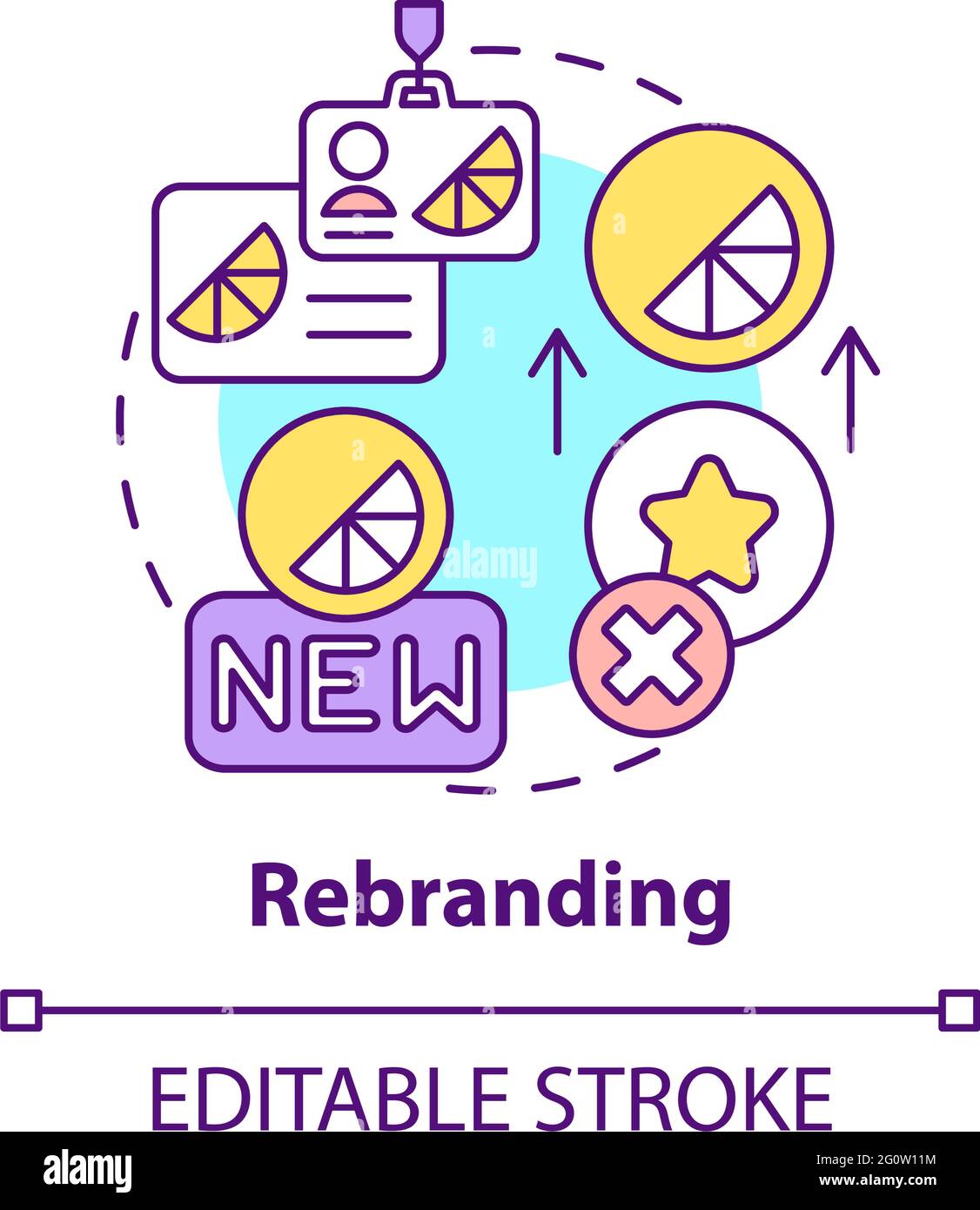 Rebranding concept icon Stock Vector Image & Art - Alamy