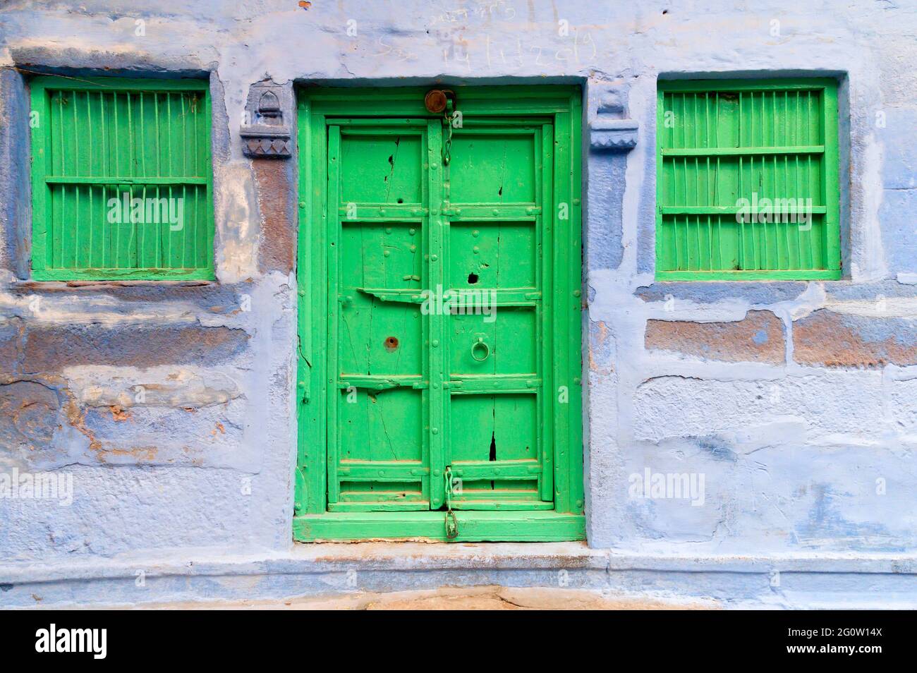Traditional Blue Houses Brahmin Houses High Resolution Stock ...