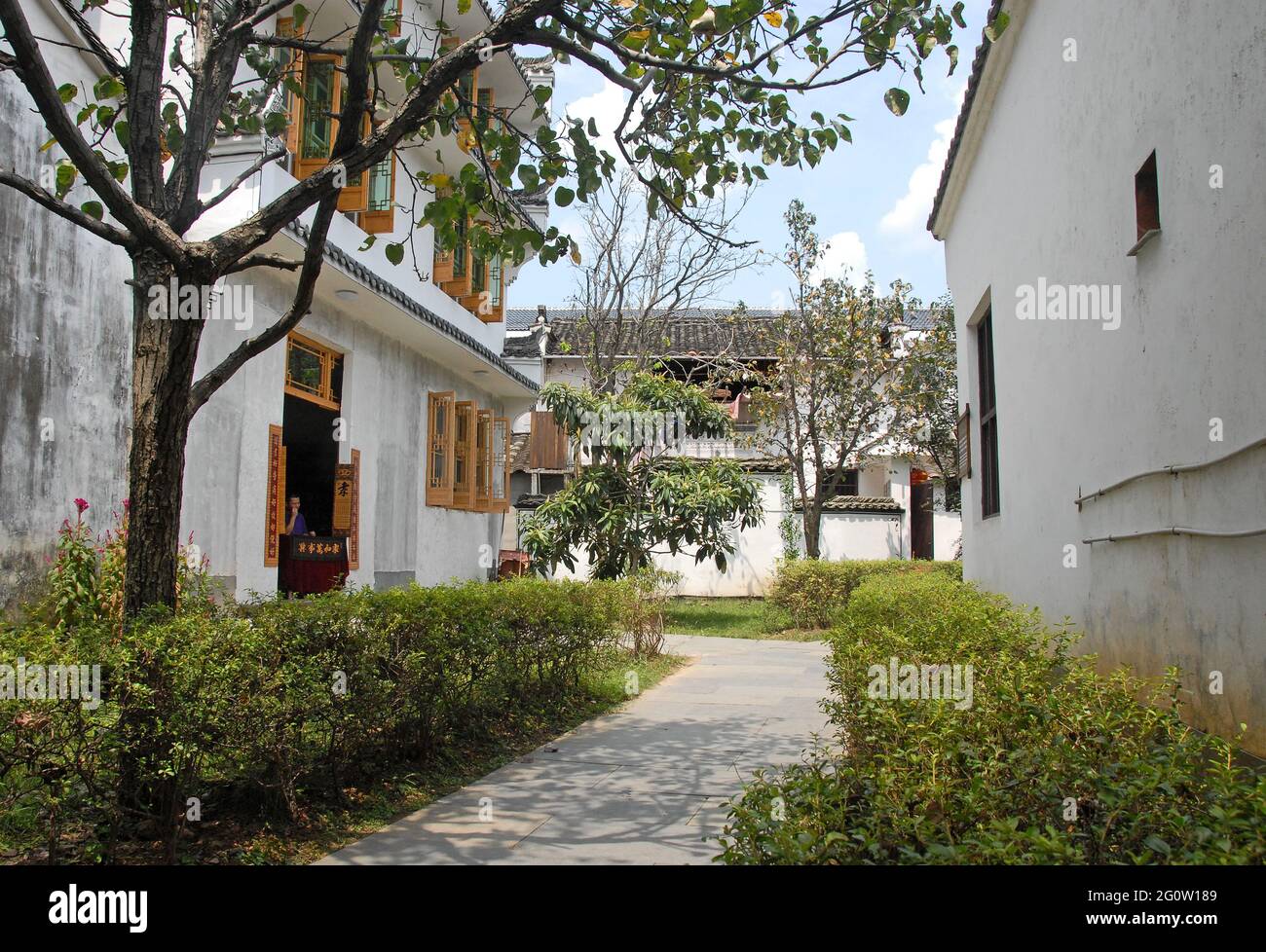 Jiangwan in Wuyuan County, Jiangxi Province, China. Traditional houses ...