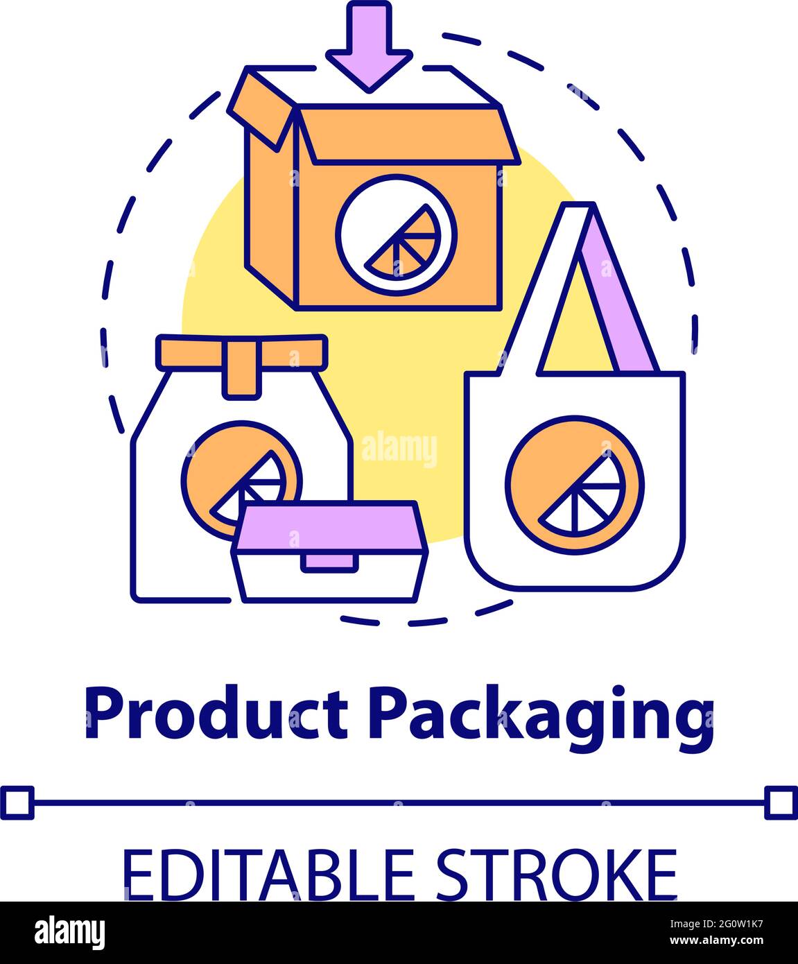 Product packaging concept icon Stock Vector Image & Art - Alamy