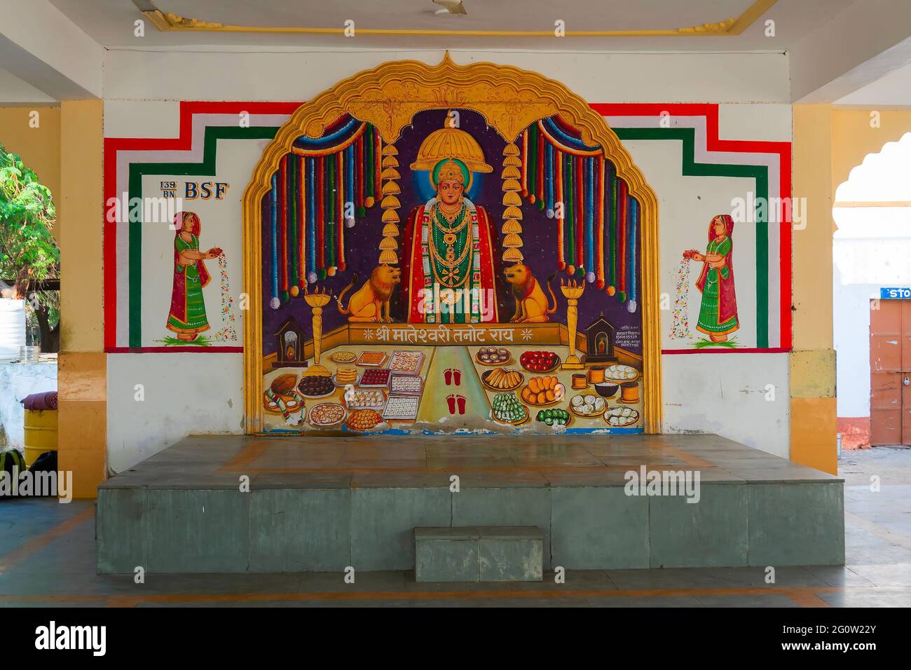 Jaisalmer, Rajasthan, India - 15th October 2019 : Tanot Mata Mandir at ...