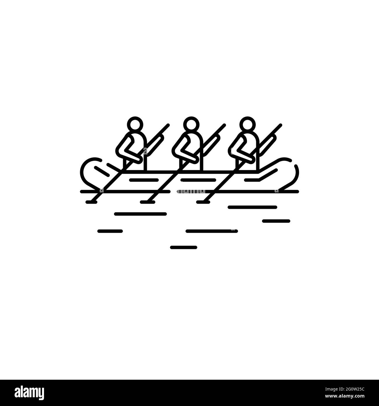 Drawing rafting water sport adventure hi-res stock photography and ...