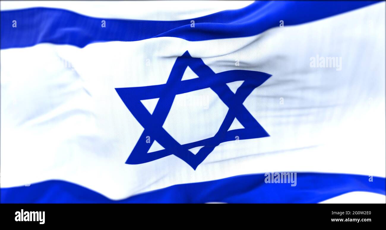 Israeli flag waving hi-res stock photography and images - Alamy