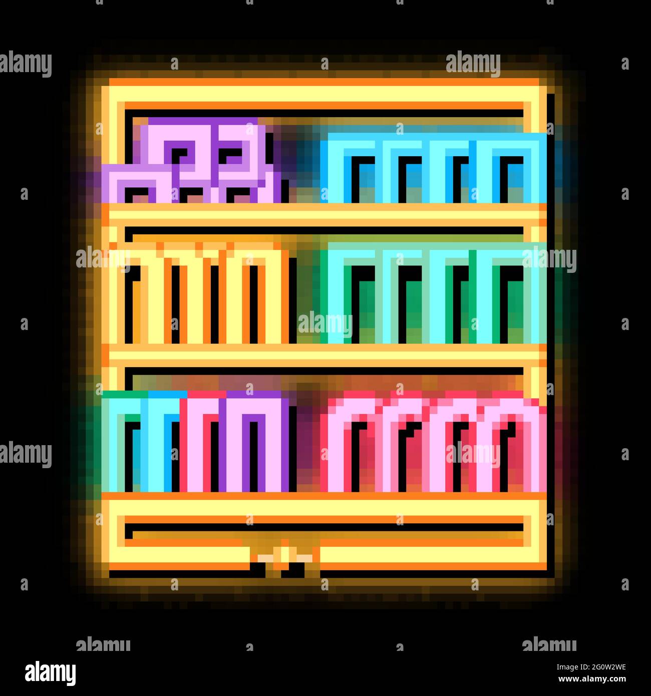 Shop Counter neon glow icon illustration Stock Vector Image & Art - Alamy