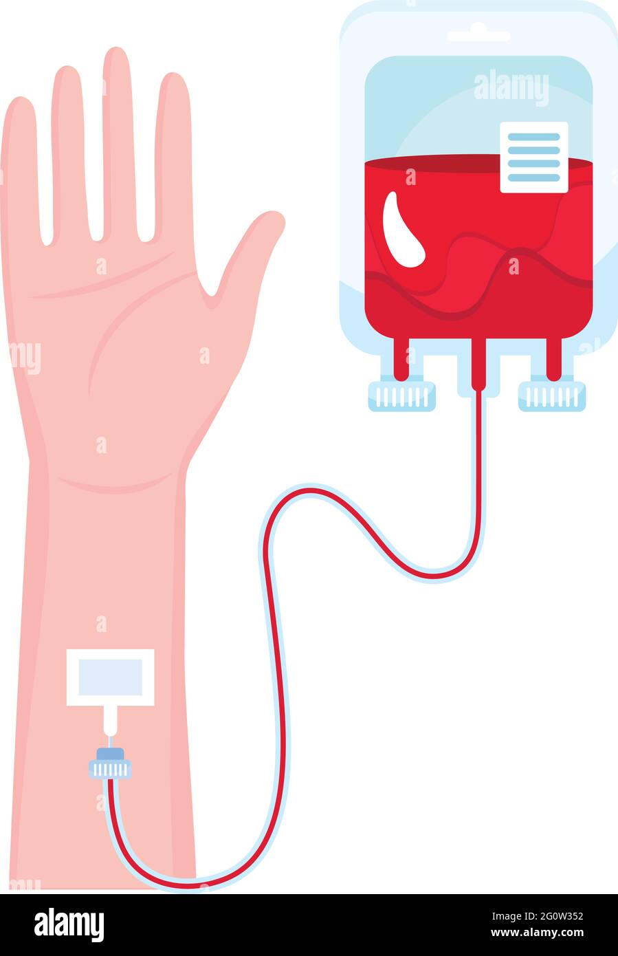hand with blood bag Stock Vector Image & Art - Alamy