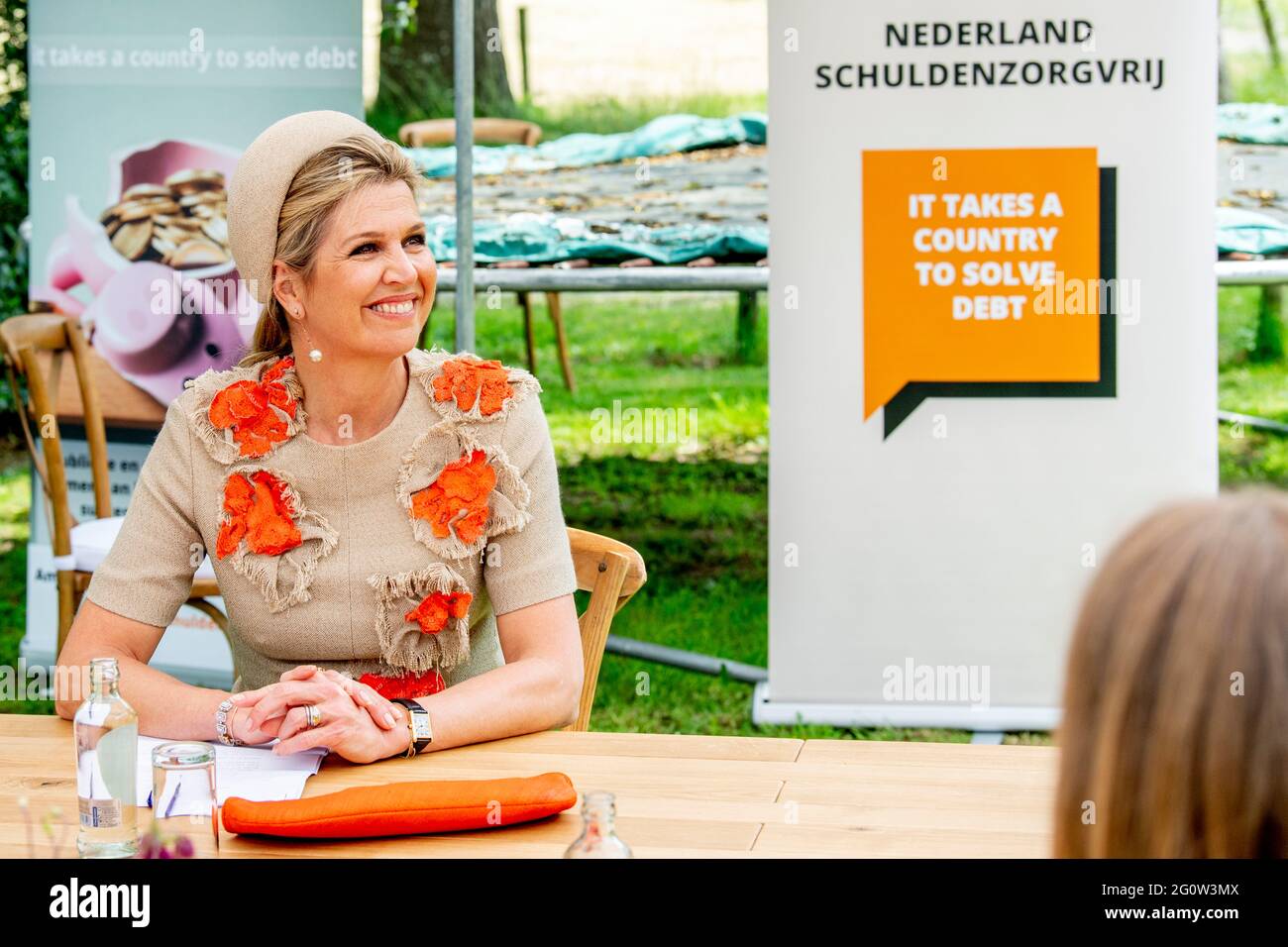 Lettele, The Netherlands. 3rd June, 2021. Queen Maxima of The ...