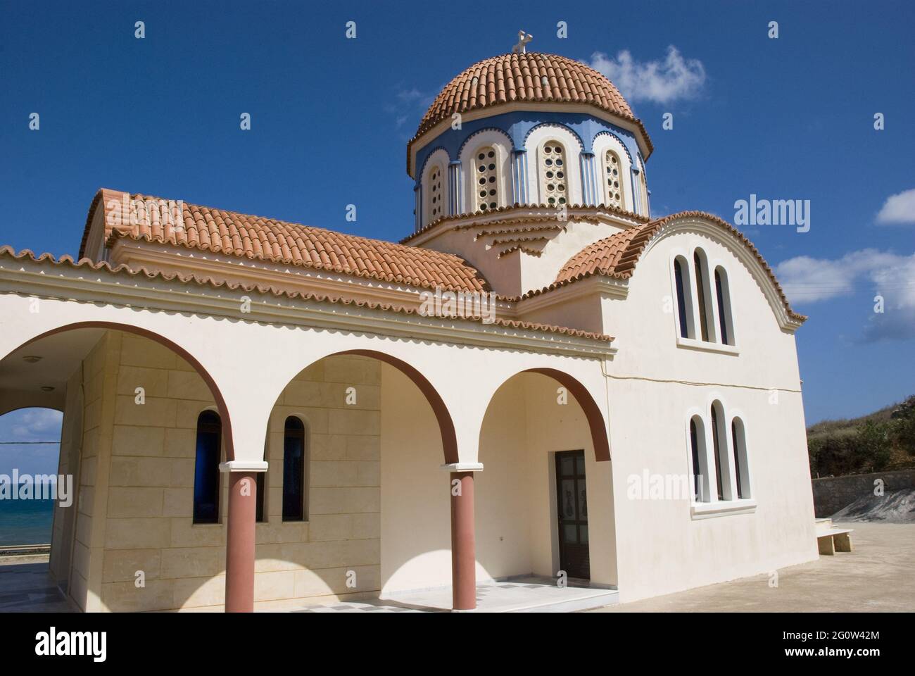 Greek Orthodox Church on Crete island Stock Photo - Alamy