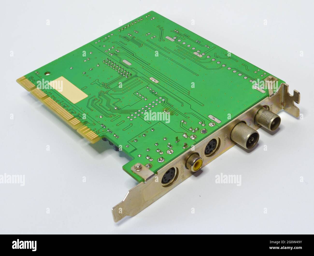 Vintage tv and radio card for desktop computers Stock Photo - Alamy