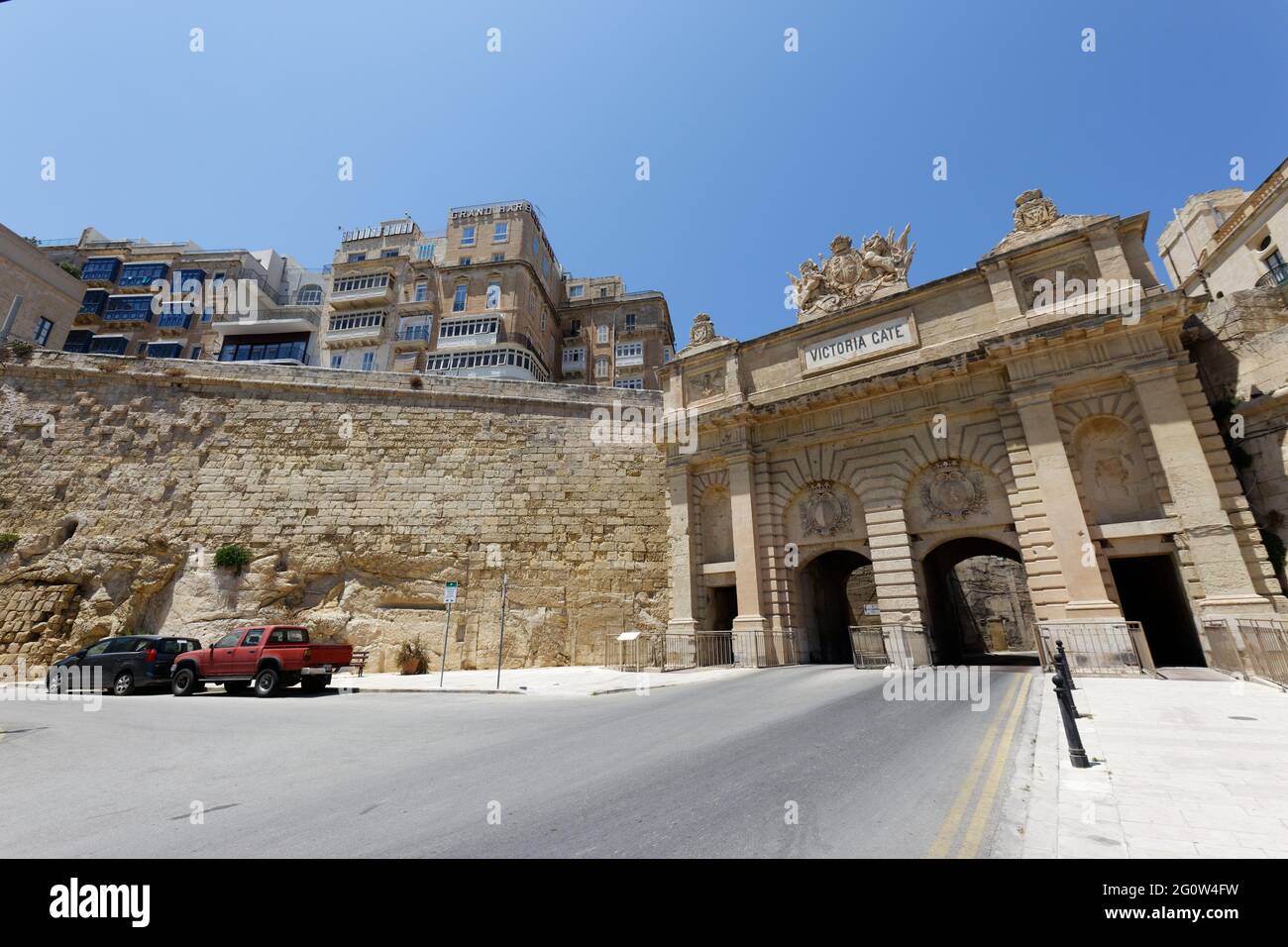 Victoria Gate - Valletta Salinos Ground Stock Photo - Alamy