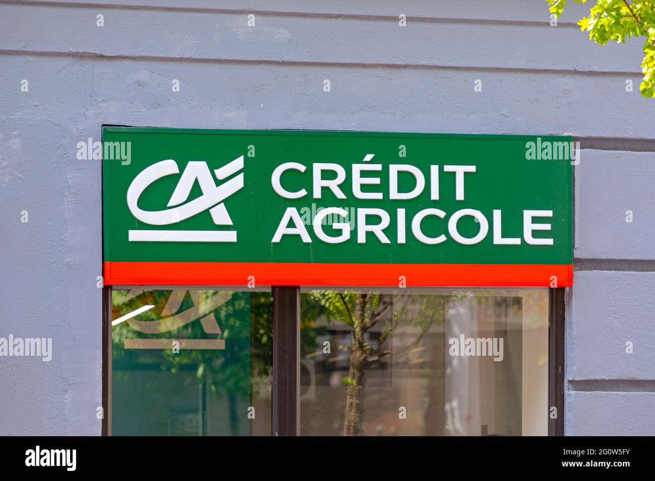 Credit agricole sign hi-res stock photography and images - Alamy