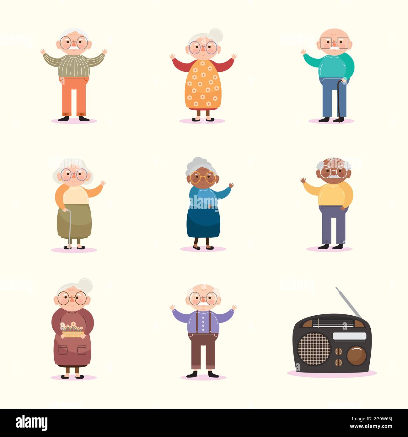 Eight persons Stock Vector Images - Alamy