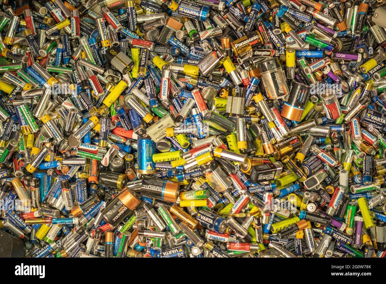 Waste as resources collected and sorted in separate waste types. Ready ...