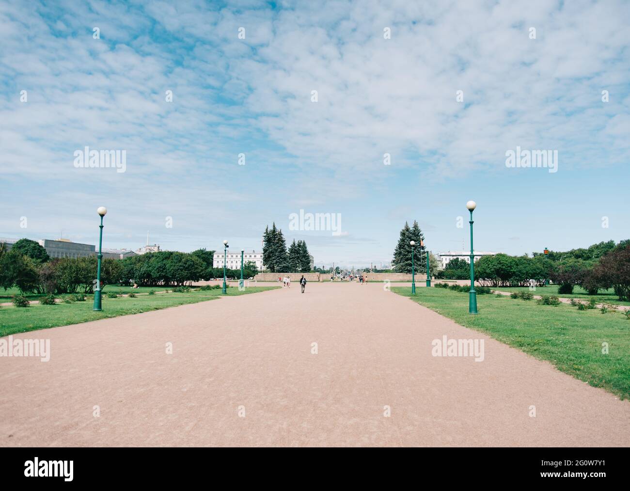 Central Alley of the Field of Mars, leading to the eternal flame Stock ...