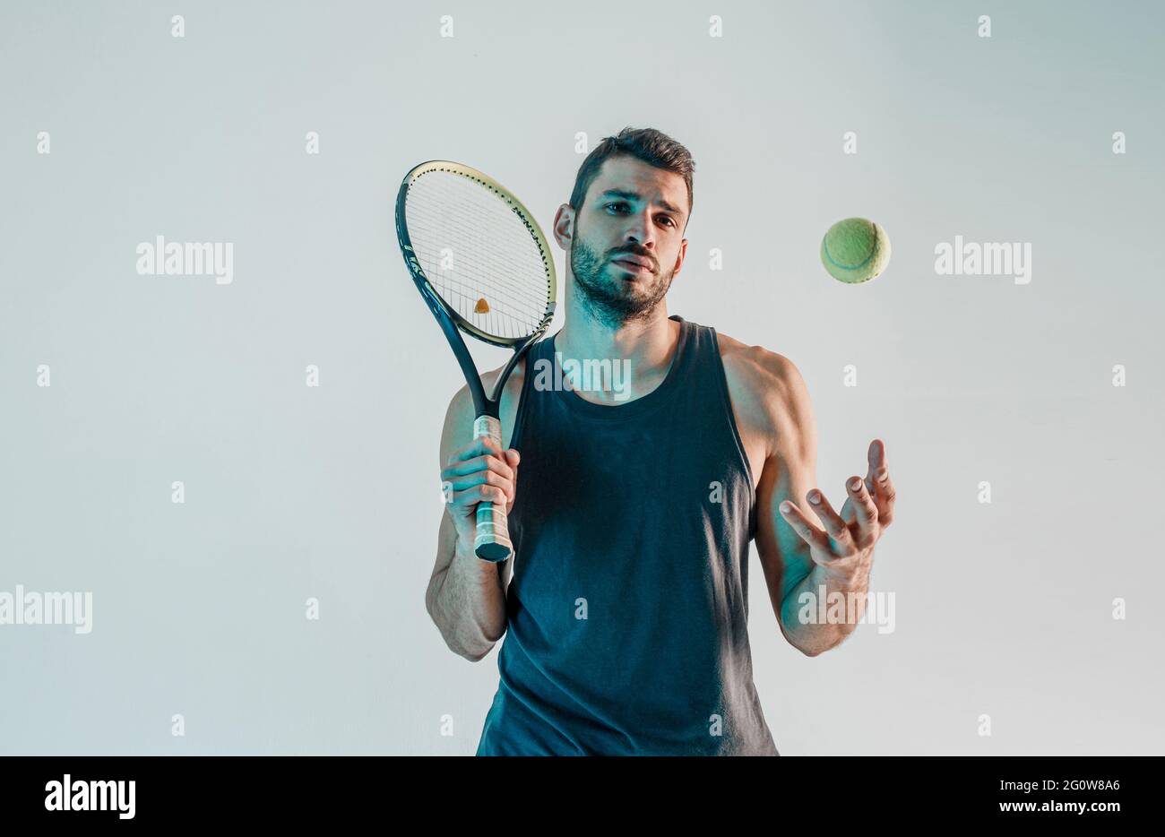 Hold racquet hi-res stock photography and images - Alamy