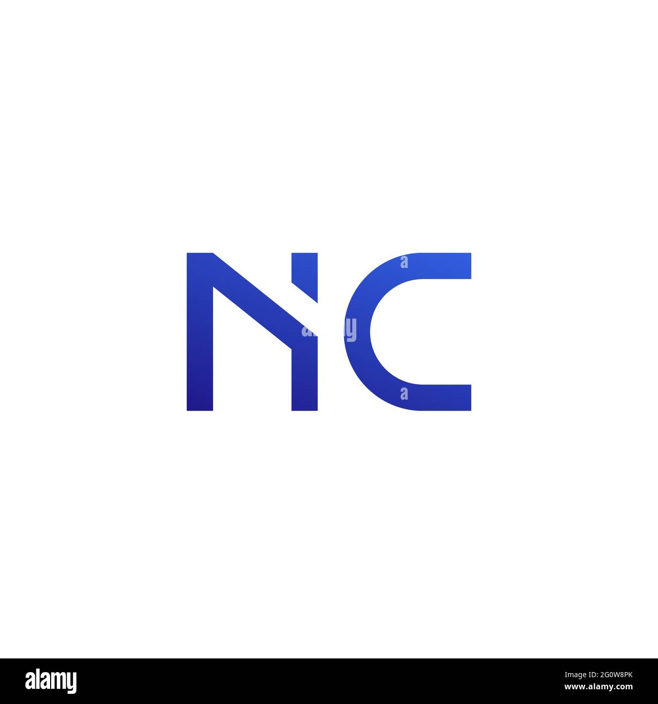 NC letters vector logo on white Stock Vector Image & Art - Alamy
