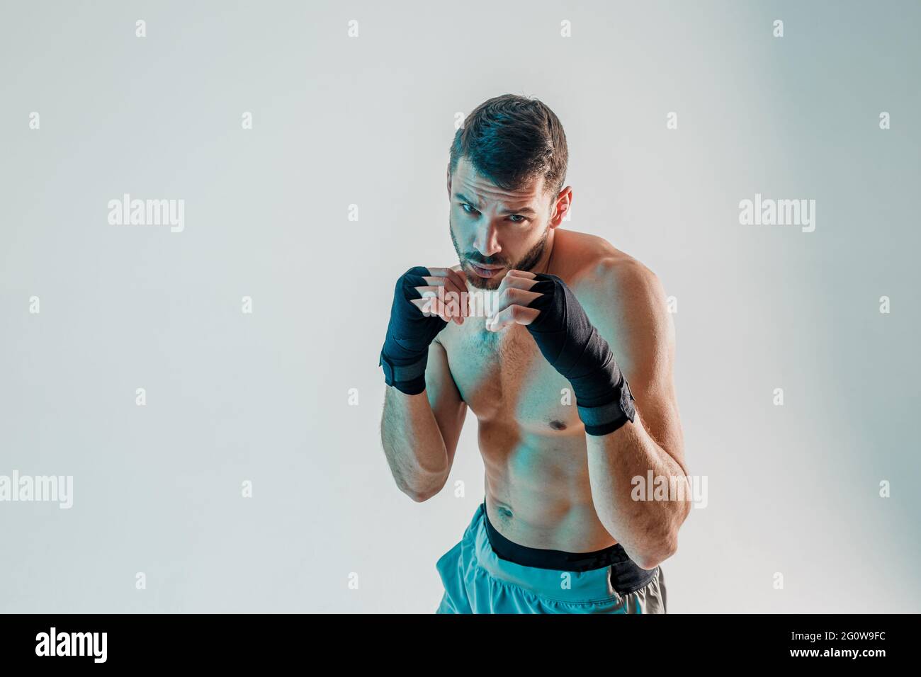 Concentrated boxer beard in boxing hi-res stock photography and images ...
