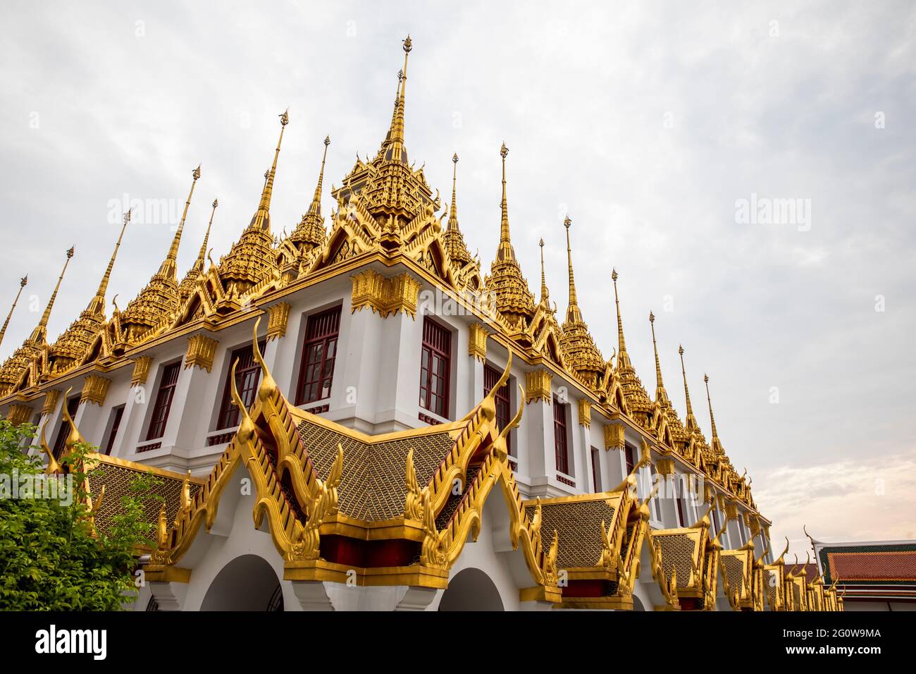 Spires Of Famous Temple With Metal Roof Reach Upward Stock Photo - Alamy