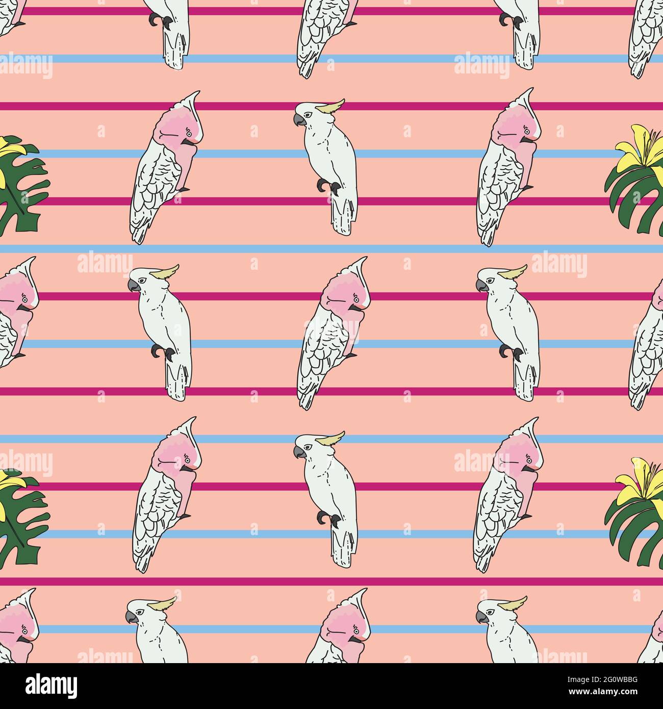 Pink hibiscus flower rain Stock Vector Images - Alamy