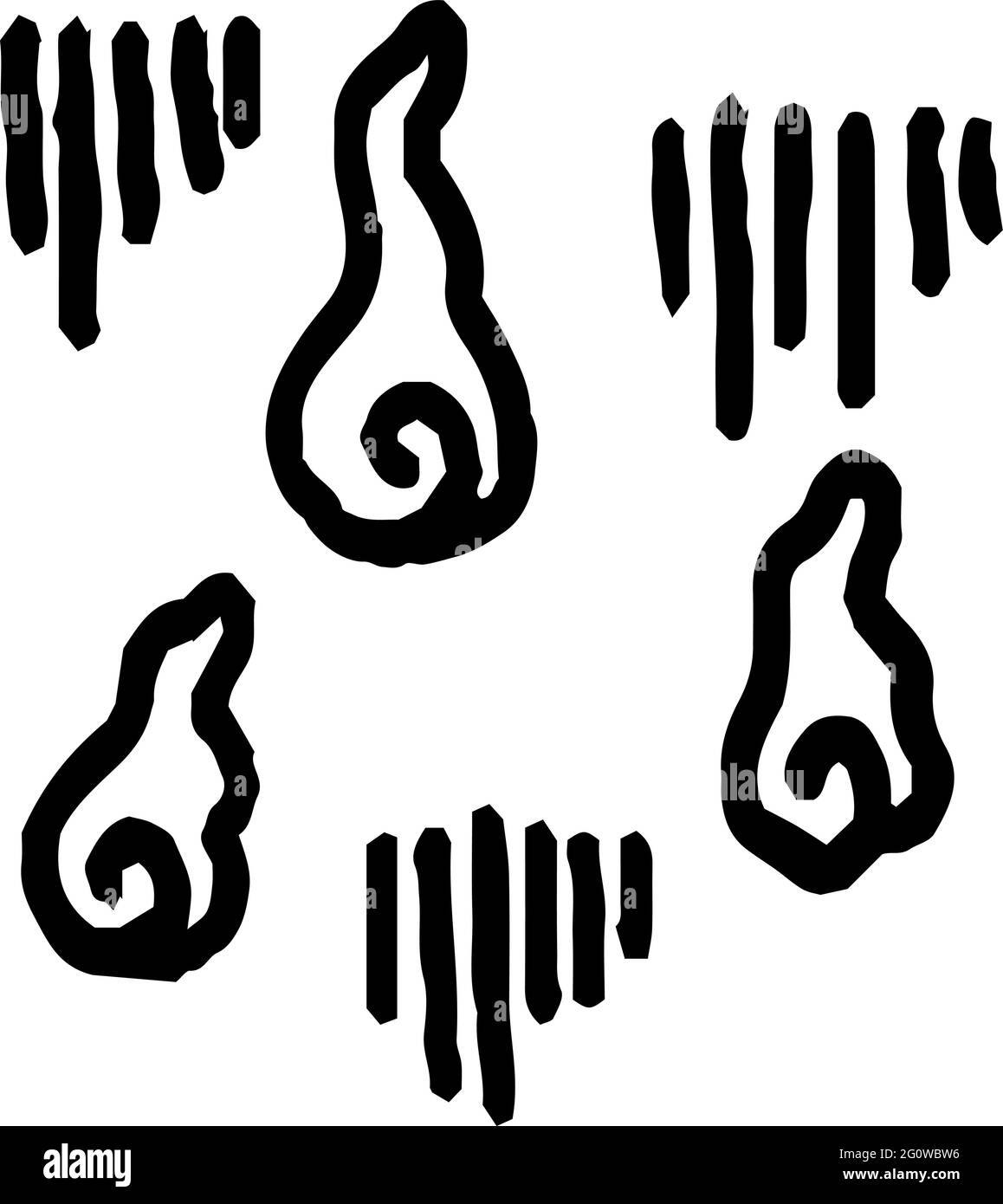 This is a illustration of Blue Cartoon symbol when disappointed Stock ...